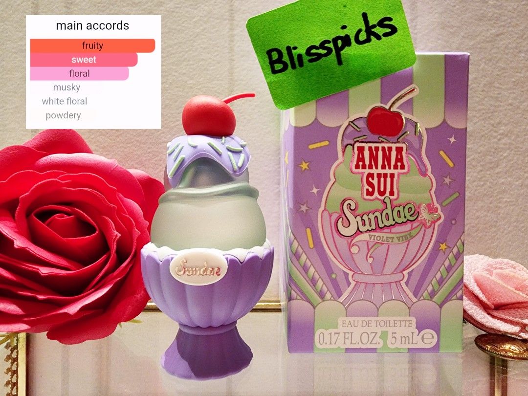 Anna Sui Violet Vibe perfume miniature 5ml, for women, Beauty ...