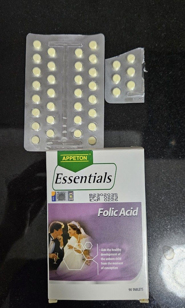 Appeton Folic Acid, Health & Nutrition, Health Supplements, Vitamins ...
