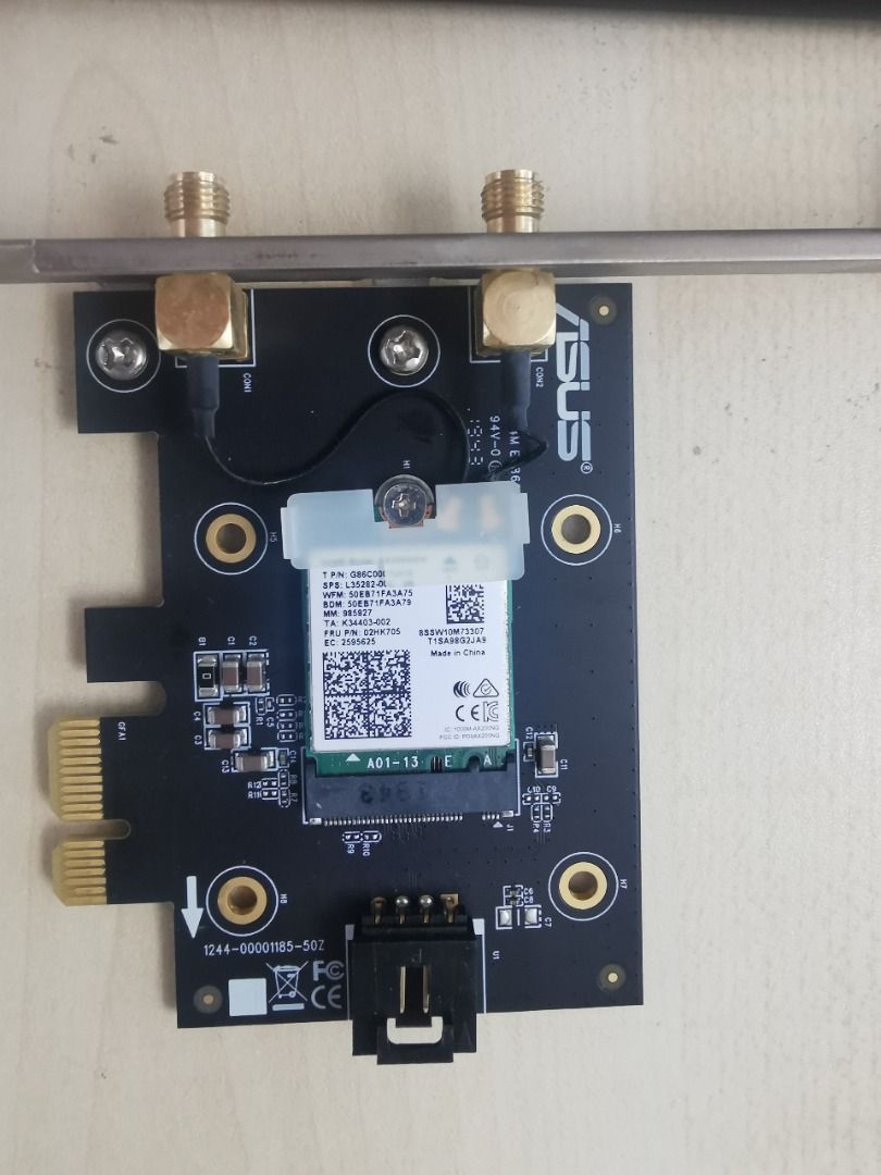 Asus pce-ax3000 pcie WiFi card, Computers & Tech, Parts & Accessories ...