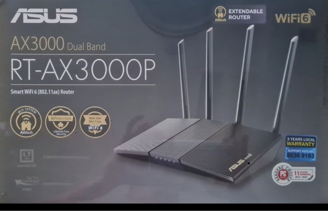 Asus RT-AX3000P, Computers & Tech, Parts & Accessories, Networking on Carousell