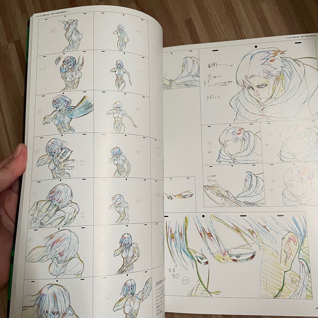 Attack on Titan Key Animation Book Vol 1-4, Hobbies & Toys, Books ...