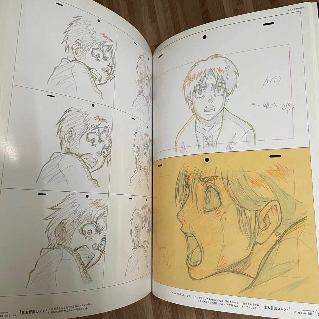 Attack on Titan Key Animation Book Vol 1-4, Hobbies & Toys, Books ...