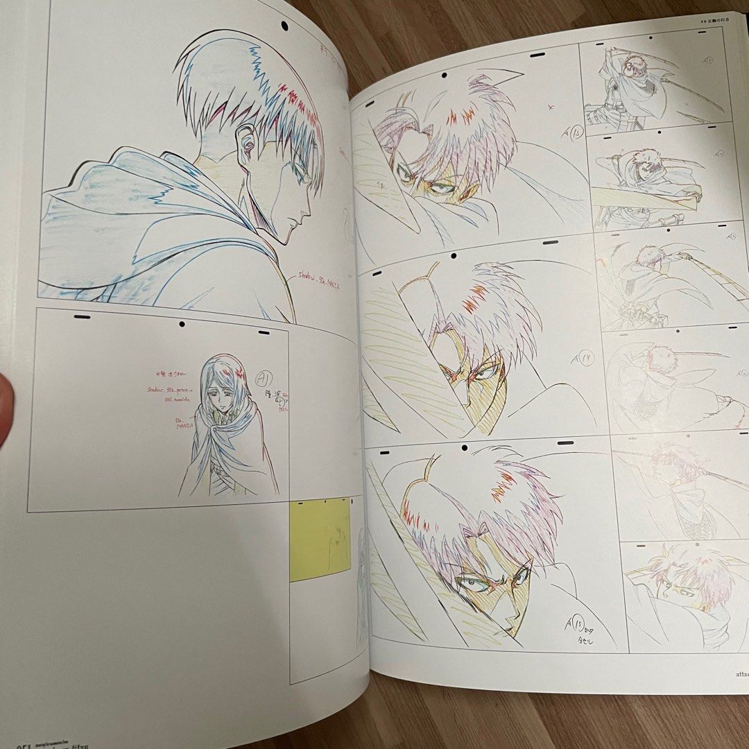 Attack on Titan Key Animation Book Vol 1-4, Hobbies & Toys, Books ...