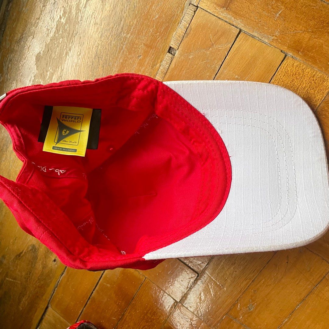 Authentic Ferrari World Abu Dhabi Formula 1 F1 Cap, Men's Fashion, Watches & Accessories, Caps ...