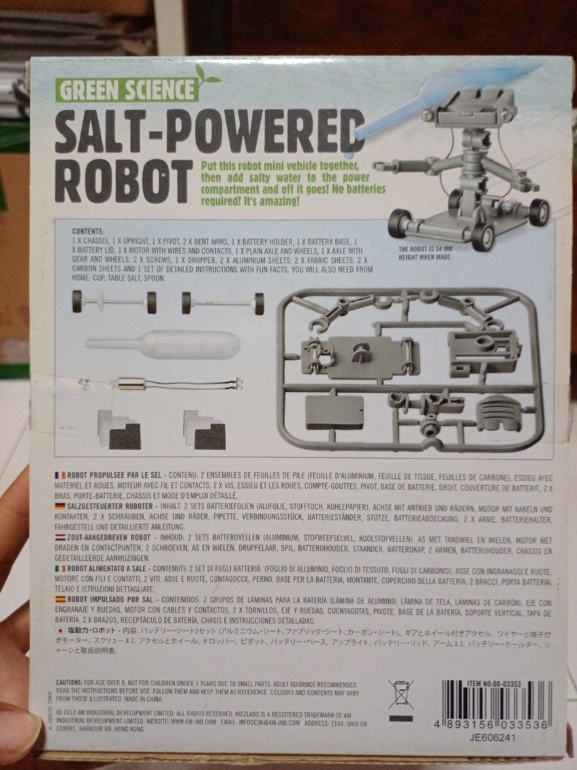 ROBOT?? YES! Award-winning Salt-powered Robot toy, build it yourself ...
