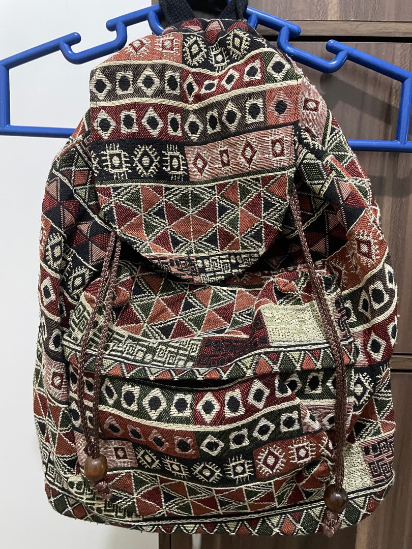 Aztec Backpack from Thailand, Women's Fashion, Bags & Wallets ...