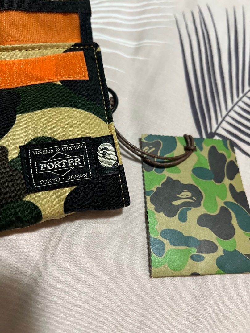 BATHING APE BAPE Long Wallet Yellow Camo PORTER, Luxury, Bags & Wallets ...