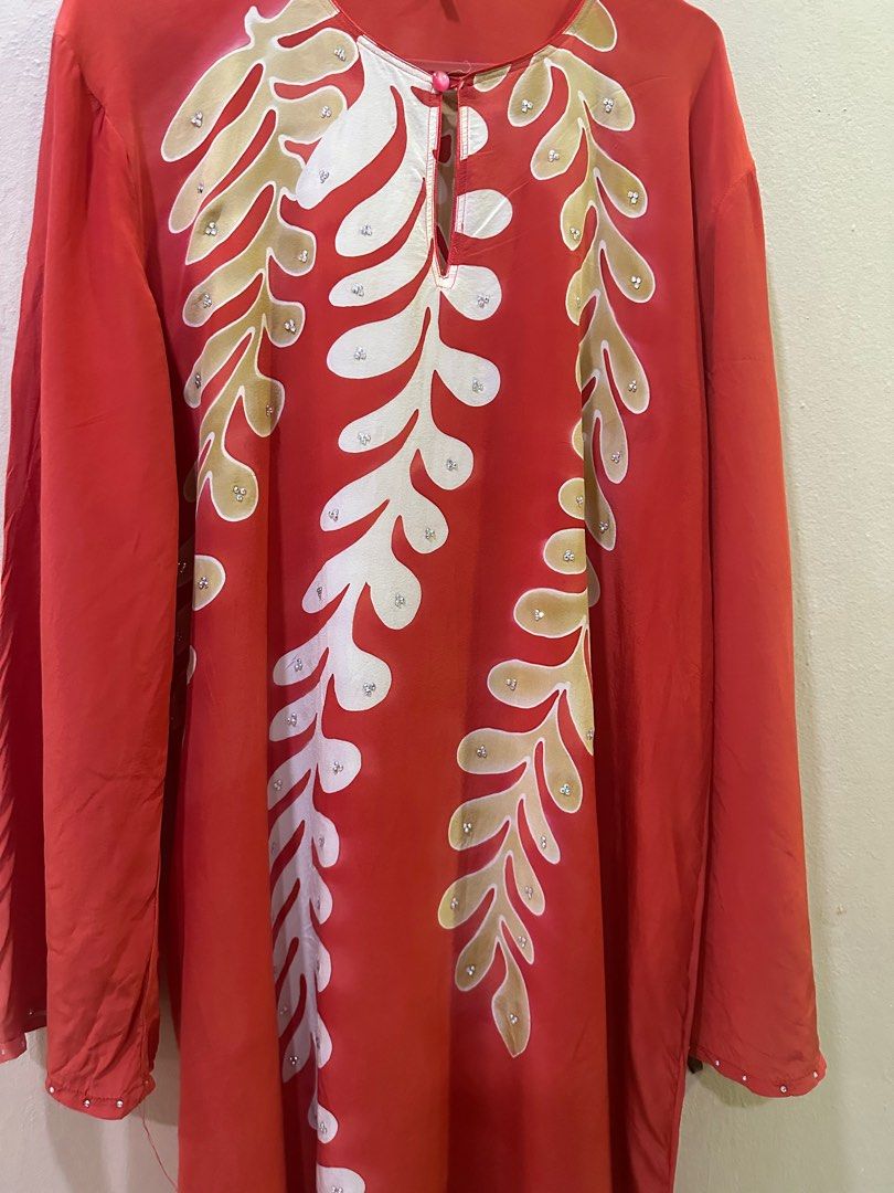 batik sutera crepe silk, Women's Fashion, Dresses & Sets, Traditional ...