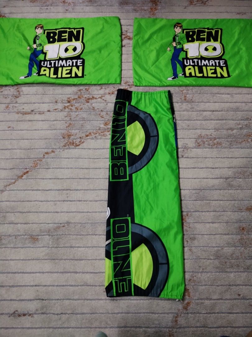 Ben 10 Queen Size Bedsheet set, Furniture & Home Living, Furniture, Bed ...