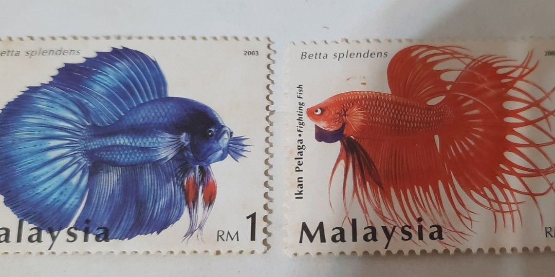 Betta fish series (Malaysia stamps), Hobbies & Toys, Collectibles & Memorabilia, Stamps & Prints ...