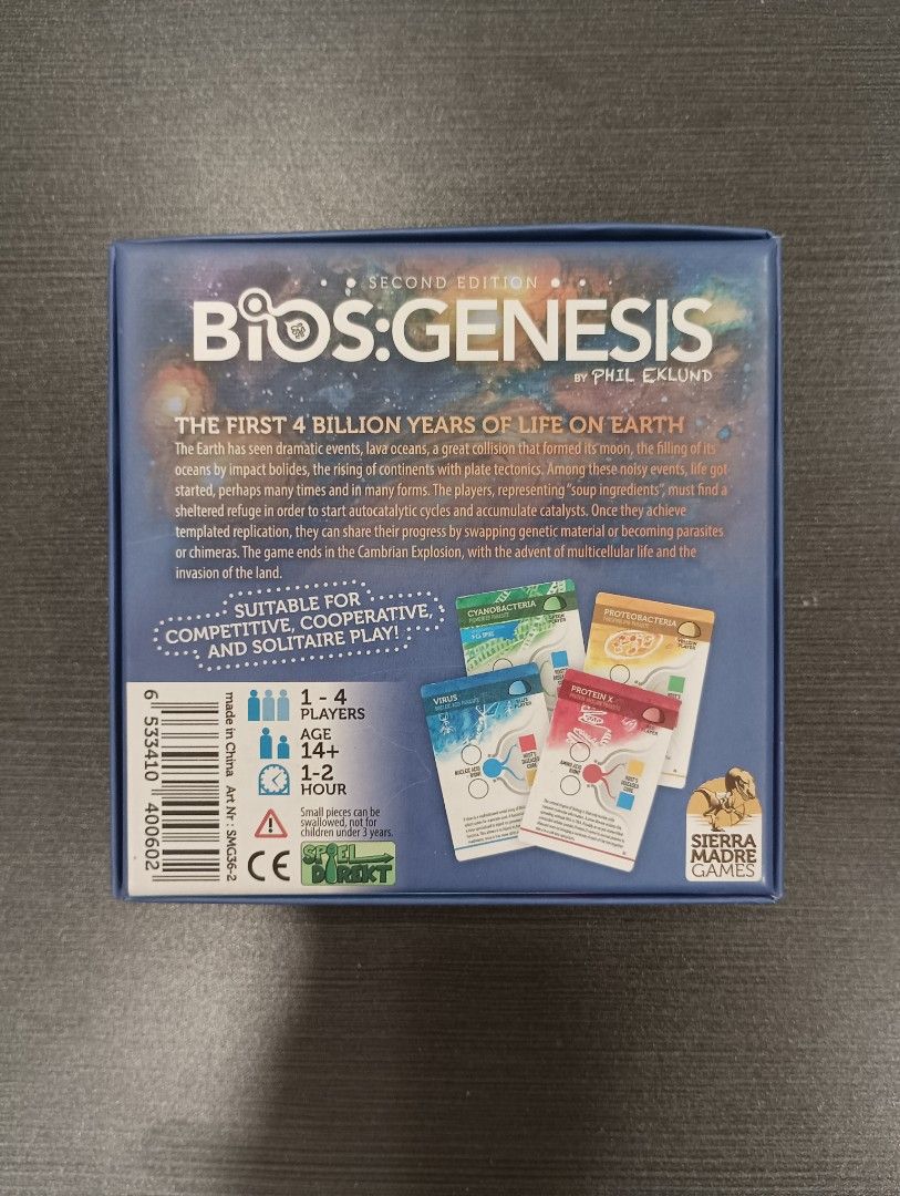 Bios Genesis board game, Hobbies & Toys, Toys & Games on Carousell