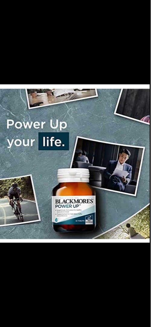 Blackmores Power Up, 30 Tablets, Health & Nutrition, Health Supplements ...
