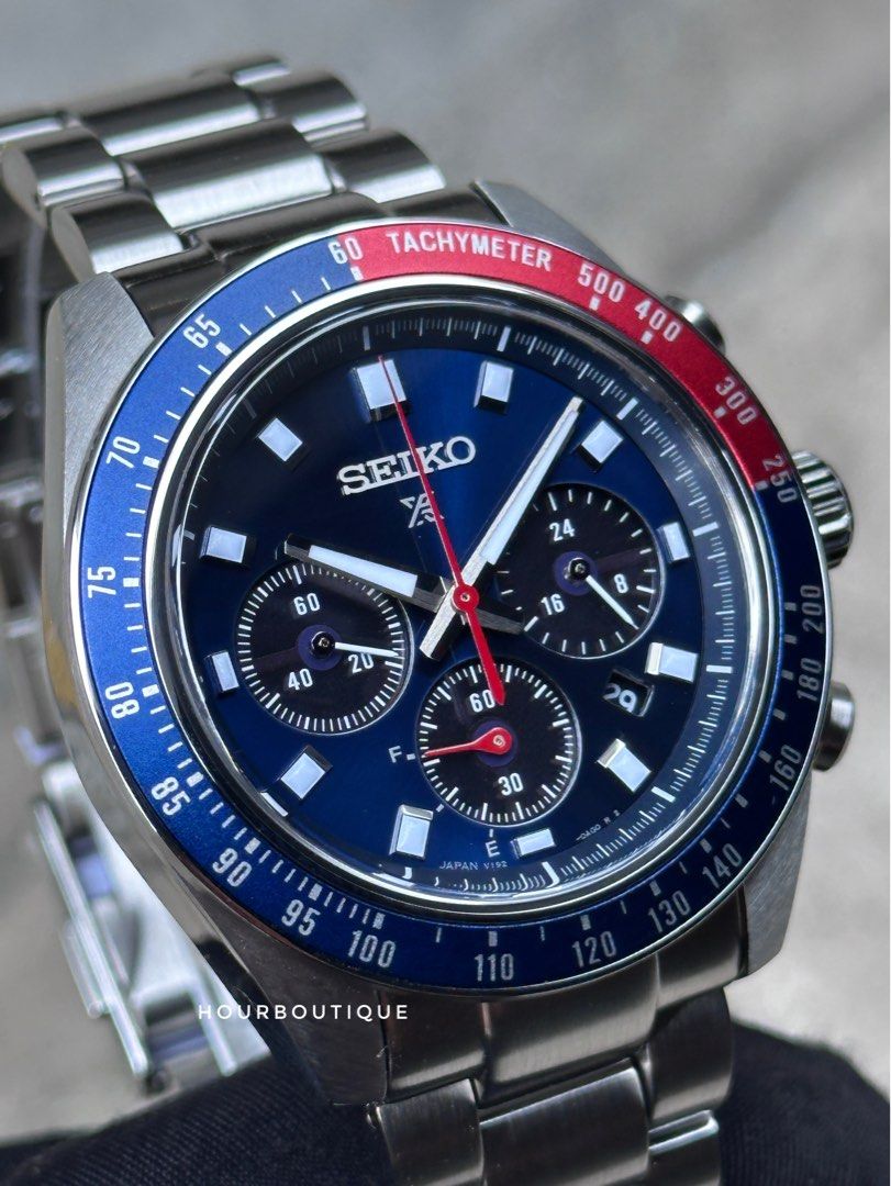 Brand New Seiko Prospex SpeedTimer Pepsi Solar Chronograph SBDL097 ...