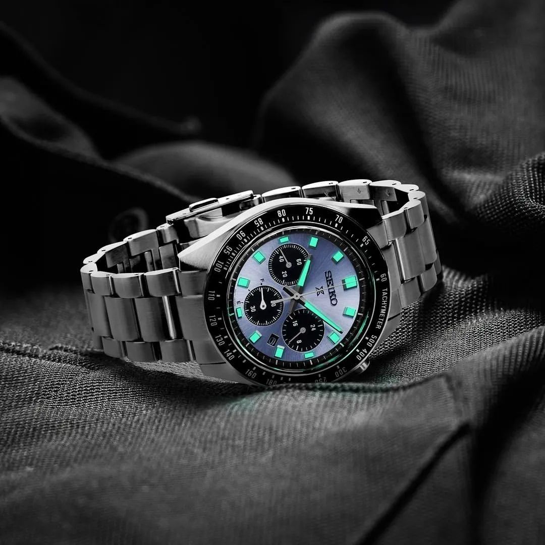 Brand New Seiko Prospex Speedtimer Solar Chronograph Ice Blue SBDL109 ...