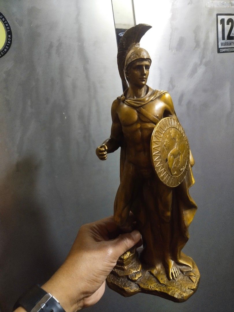 Brass ancient Roman soldier statue display, Hobbies & Toys, Memorabilia ...
