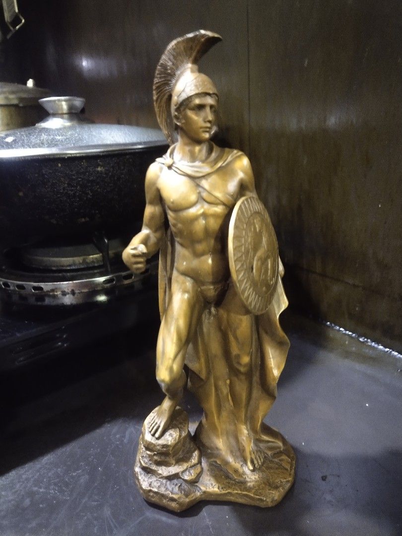 Brass ancient Roman soldier statue display, Hobbies & Toys, Memorabilia ...