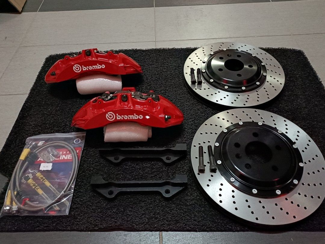 Brembo CTS -V6 6pot Authentic BBK Set for/Audi A4 A5 A6 Q7 plug n play, Car Accessories, Tyres ...
