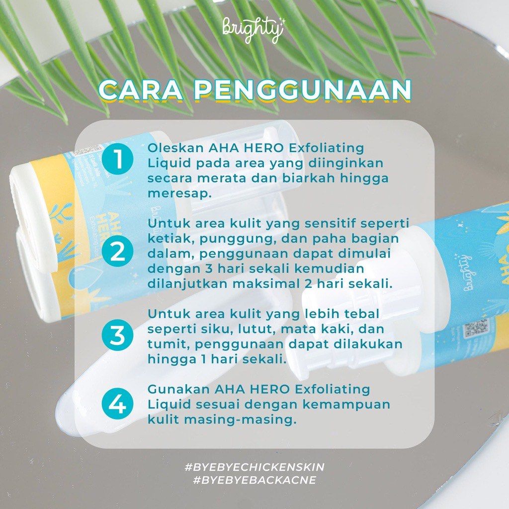 Brighty Aha Hero Exfoliating Liquid Serum Pencerah Ketiak / Jerawat ...