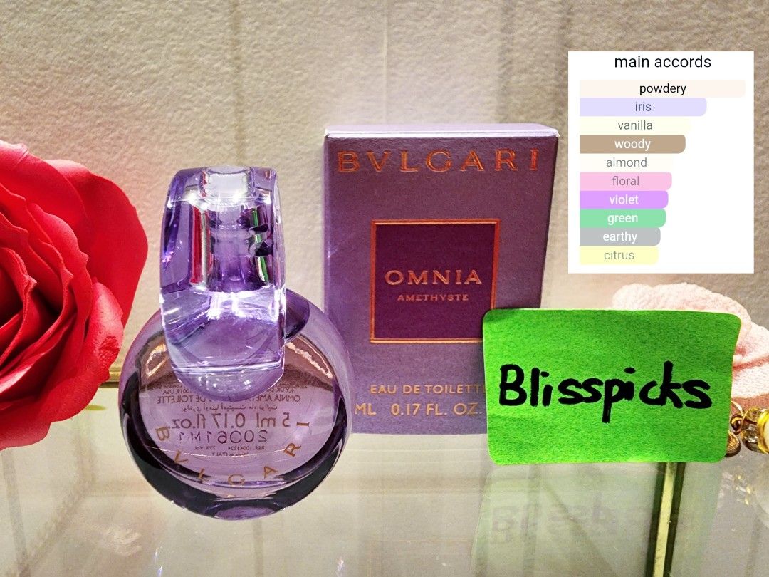 Bvlgari Omnia Amethyste perfume miniature 5ml for women, Beauty & Personal Care, Fragrance ...