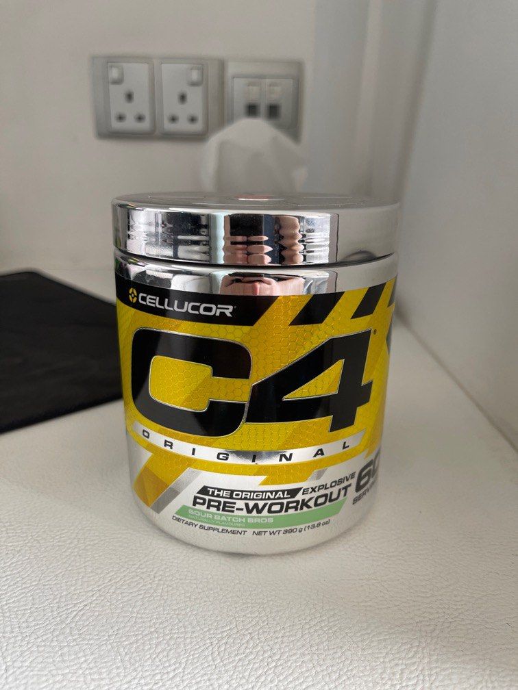 C4 Pre-Workout Sour Batch Bros Flavour, Health & Nutrition, Health ...