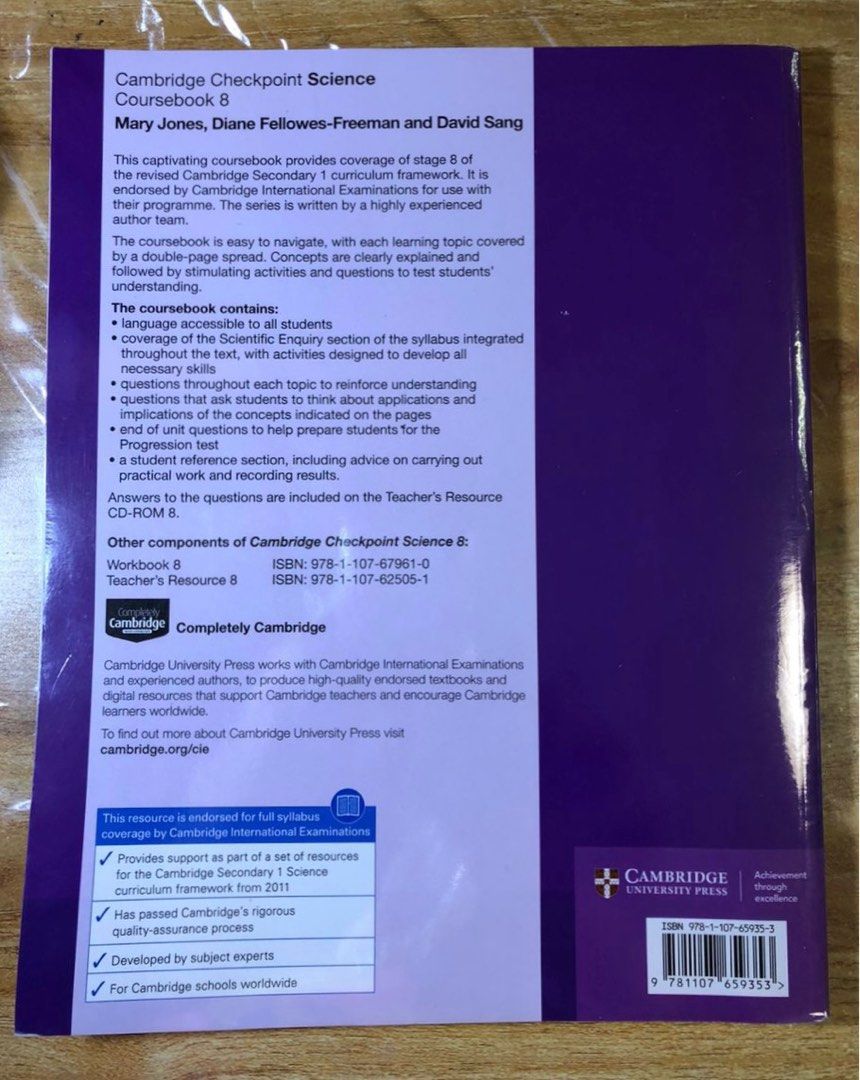 Cambridge Science Year 8, Hobbies & Toys, Books & Magazines, Textbooks ...