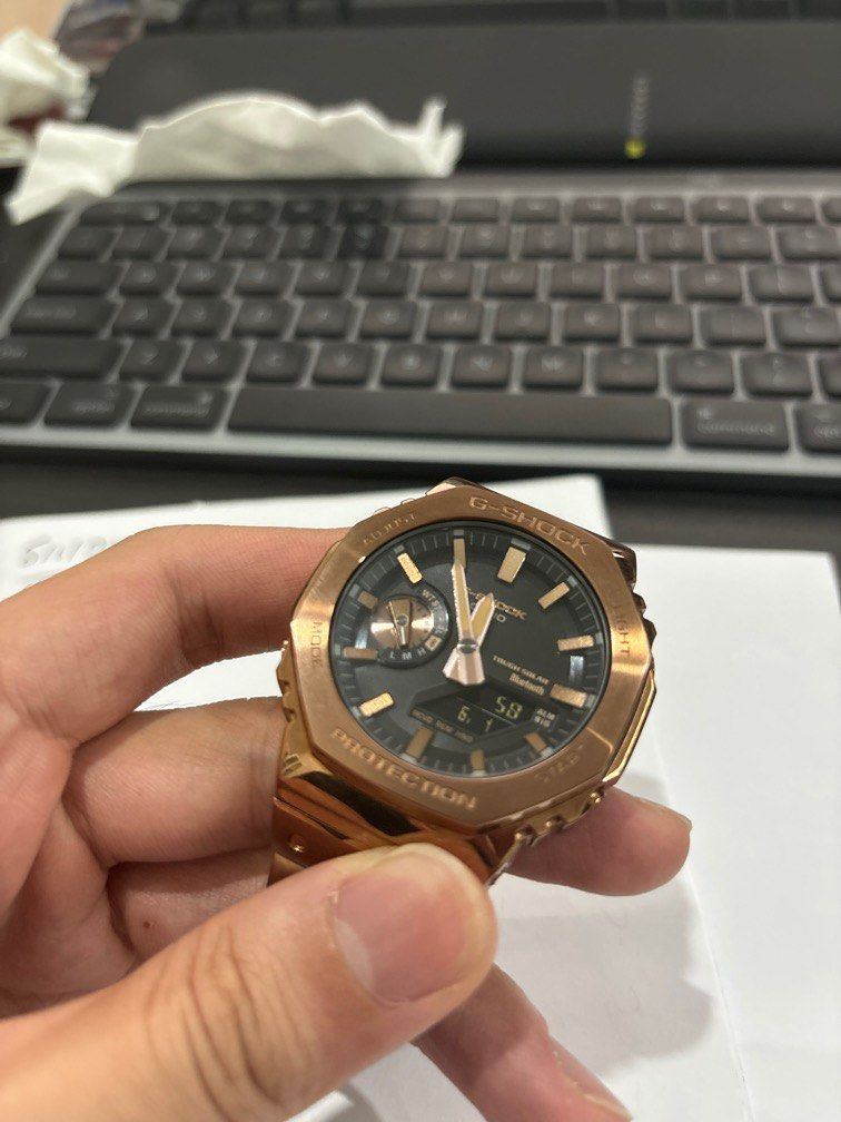 Casio oak gold Japan original Royal Oak Casio Gm B2100, Men's Fashion ...