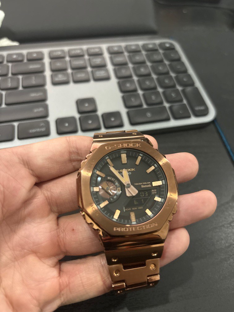 Casio oak gold Japan original Royal Oak Casio Gm B2100, Men's Fashion ...