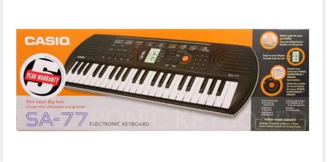 Casio SA-77 Electronic Keyboard, Hobbies & Toys, Music & Media, Musical ...