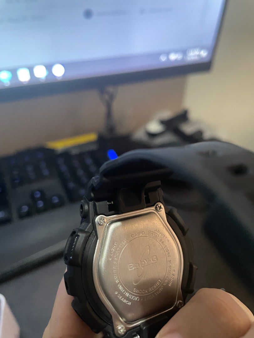 Casio Watch Baby G Black 5338 Authentic Bought for 8k, Women's Fashion ...