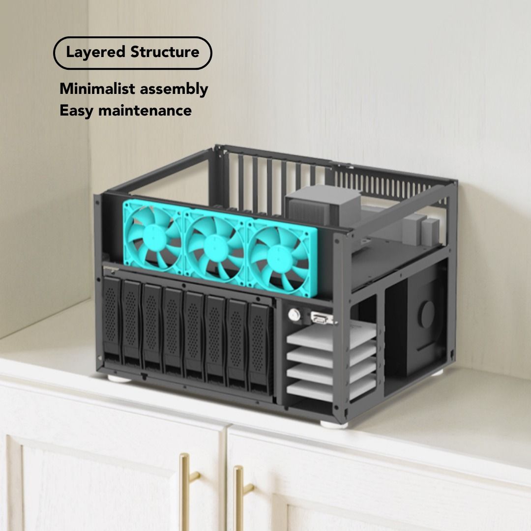 Centaurus 8 Bay NAS ATX PC Case, Computers & Tech, Parts & Accessories ...
