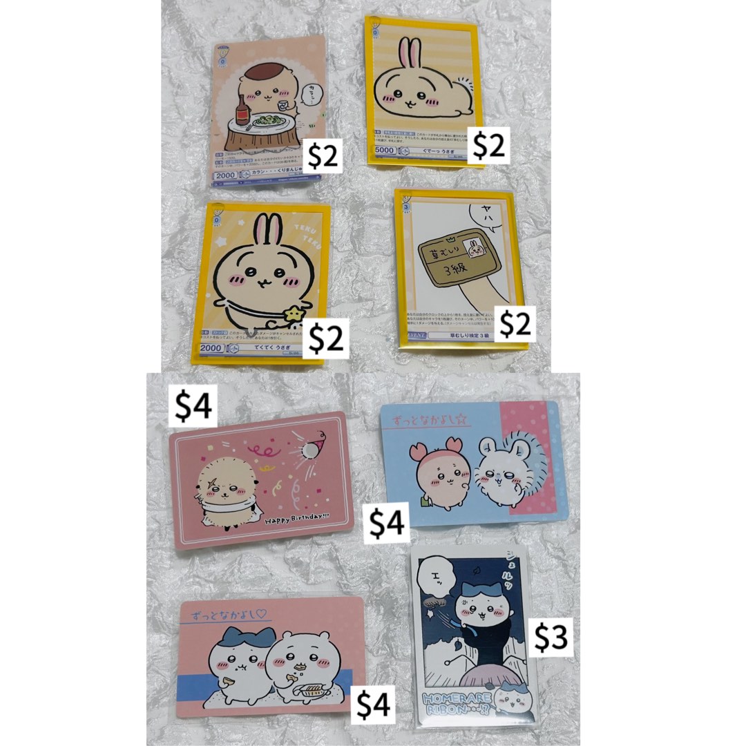Chiikawa cards, Hobbies & Toys, Memorabilia & Collectibles, J-pop on Carousell