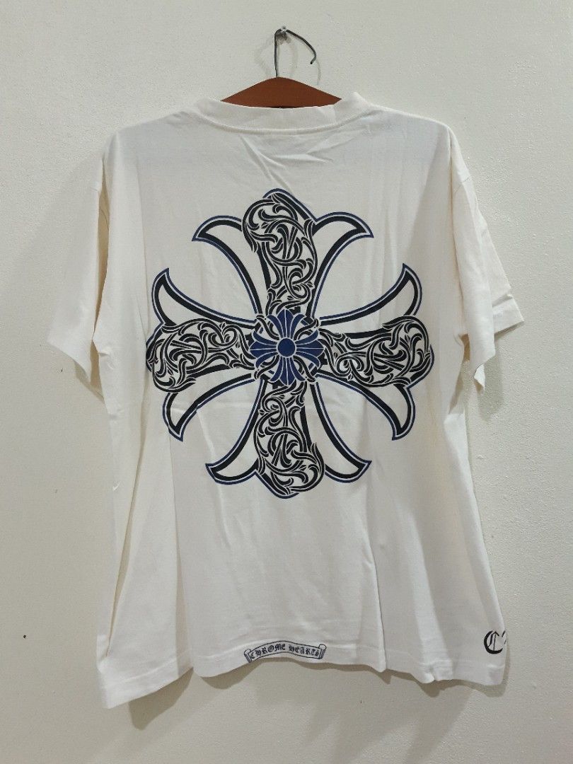 Chrome hearts cross big logo rare, Men's Fashion, Tops & Sets, Tshirts ...