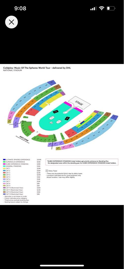 Coldplay ticket, Tickets & Vouchers, Event Tickets on Carousell