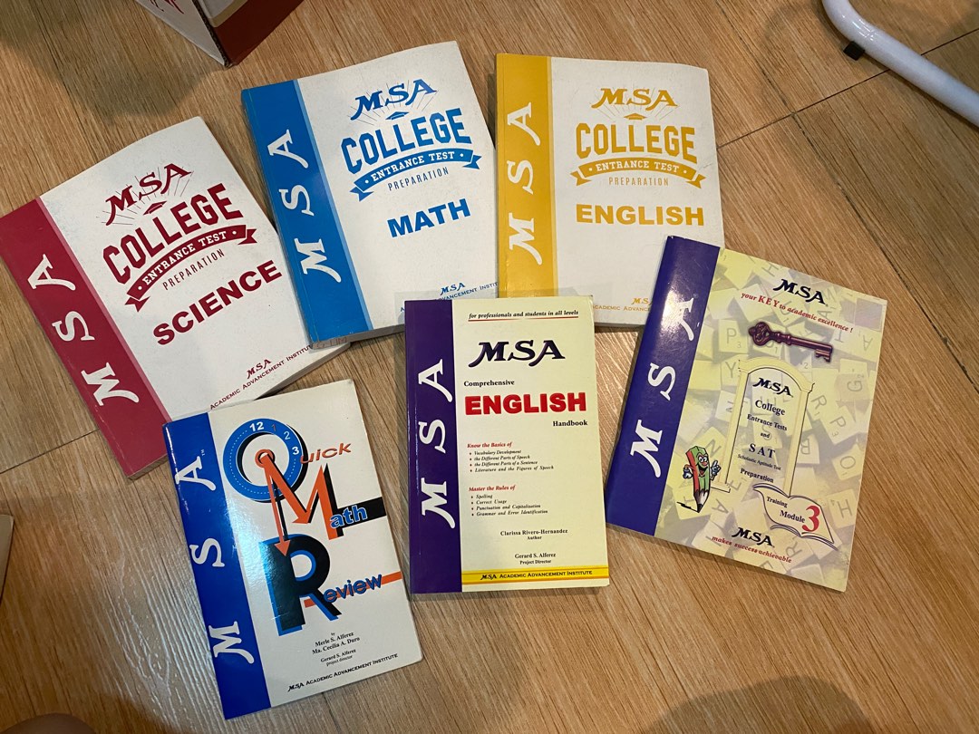 College Entrance Exam | MSA Review Center Practice Books 2017, Hobbies ...