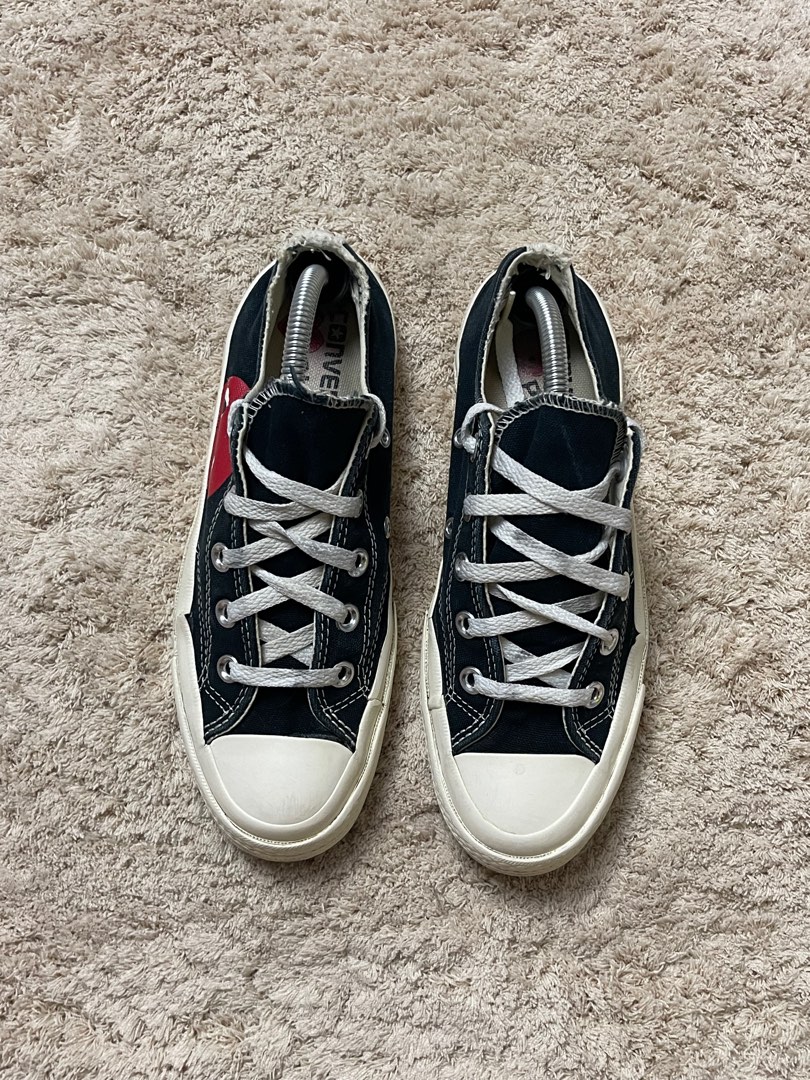 Converse X CDG Play, Women's Fashion, Footwear, Sneakers on Carousell