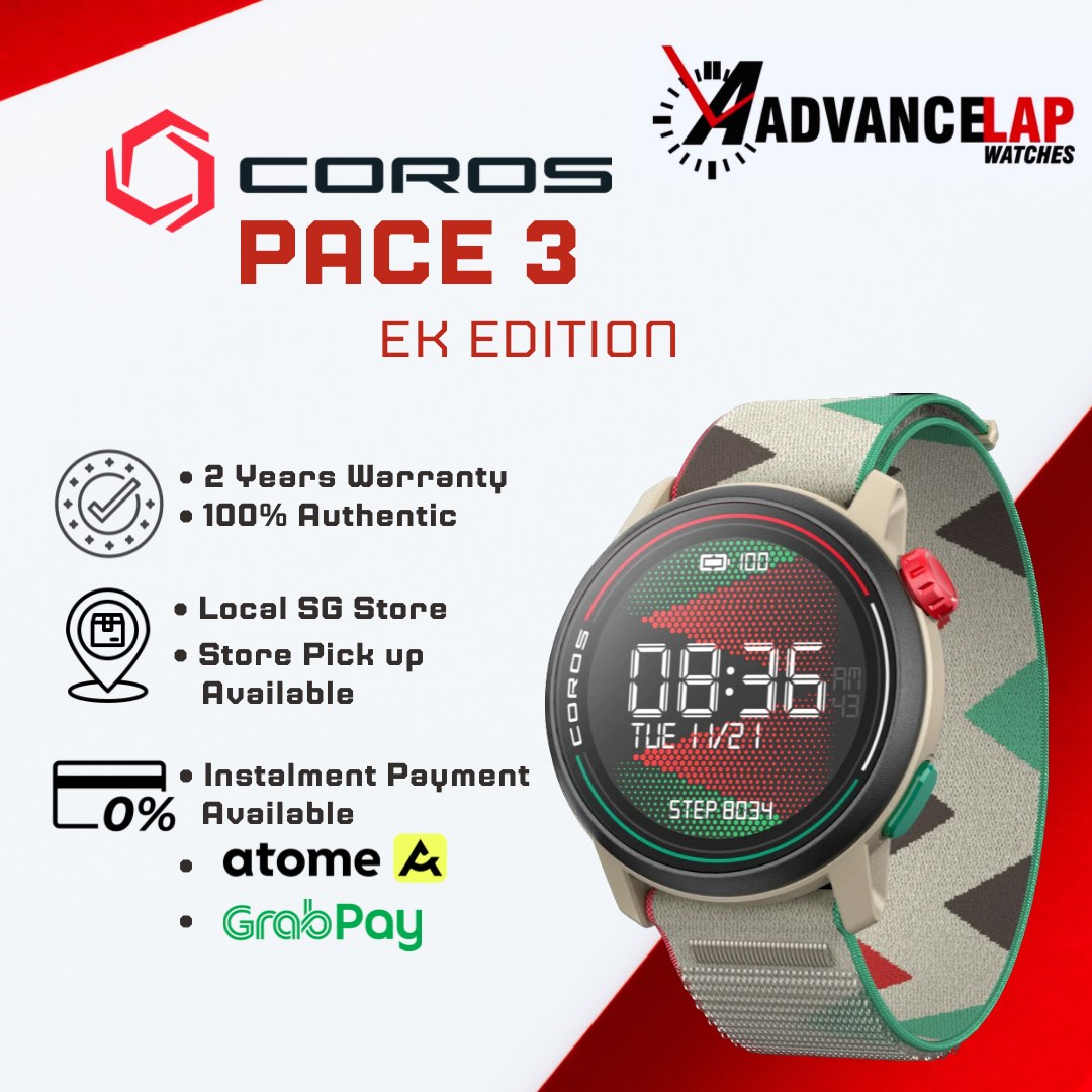 Coros Pace 3 EK Edition, Nylon, Running Smartwatch, Mobile Phones ...