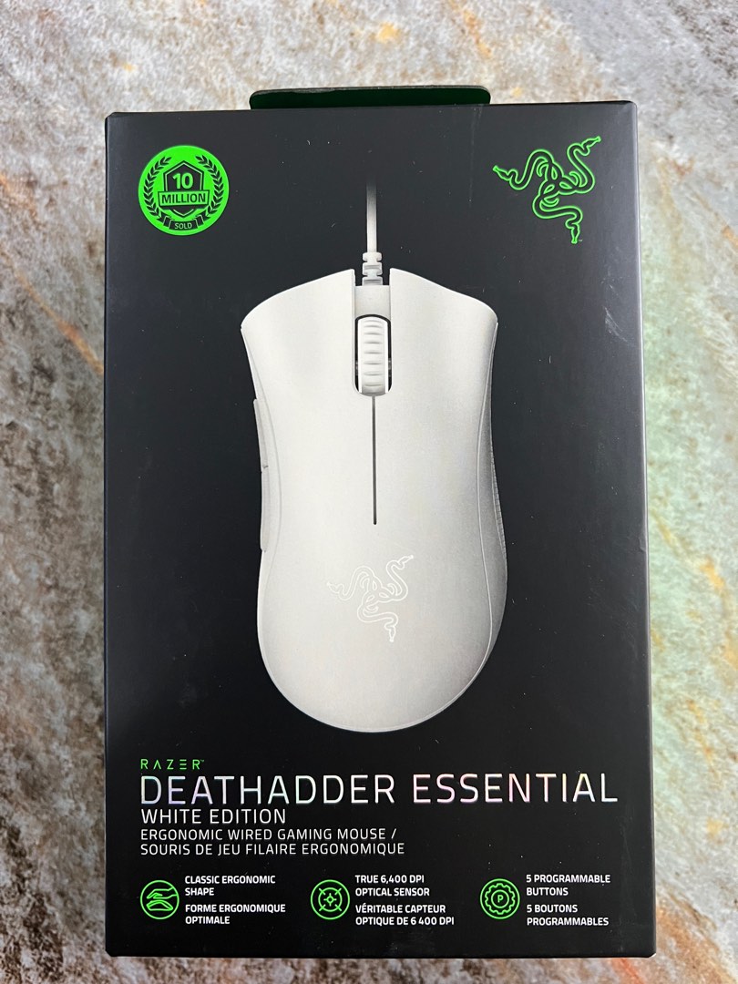 Deathadder White Edition, Computers & Tech, Parts & Accessories, Mouse ...