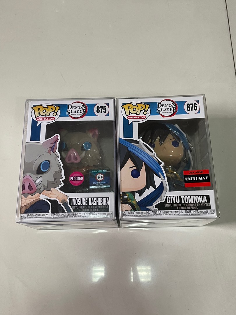 Demon Slayer Funko pack (Inosuke Hashibira flocked Chalice sticker ...