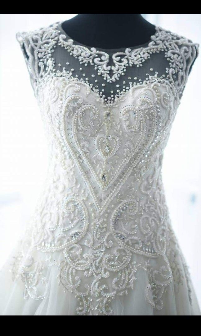 Edward Teng Wedding Gown, Women's Fashion, Dresses & Sets, Evening ...