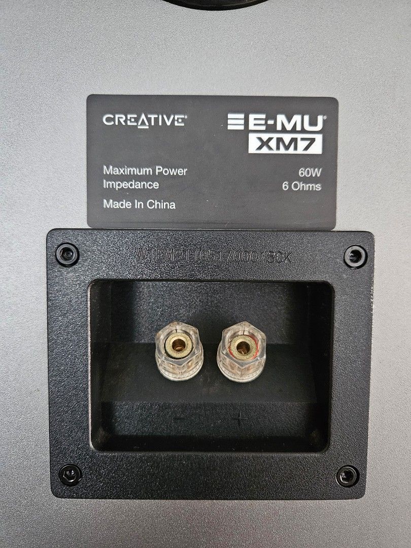 E-MU XM7 Creative Brand Passive Bookself speakers 6Ohms/60w, Audio ...