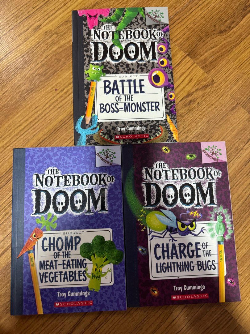 Scholastic story books-The Notebook of Doom, Hobbies & Toys, Books ...