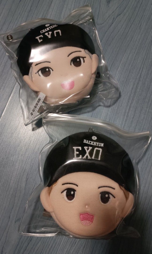 EXO Chanyeol Baekhyun Character Pouch (Official) / Slogans, Hobbies ...