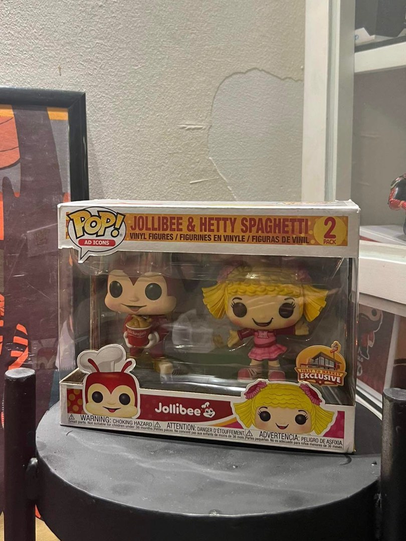Funko Pop Jollibee & Hetty Spaghetti, Hobbies & Toys, Toys & Games on ...
