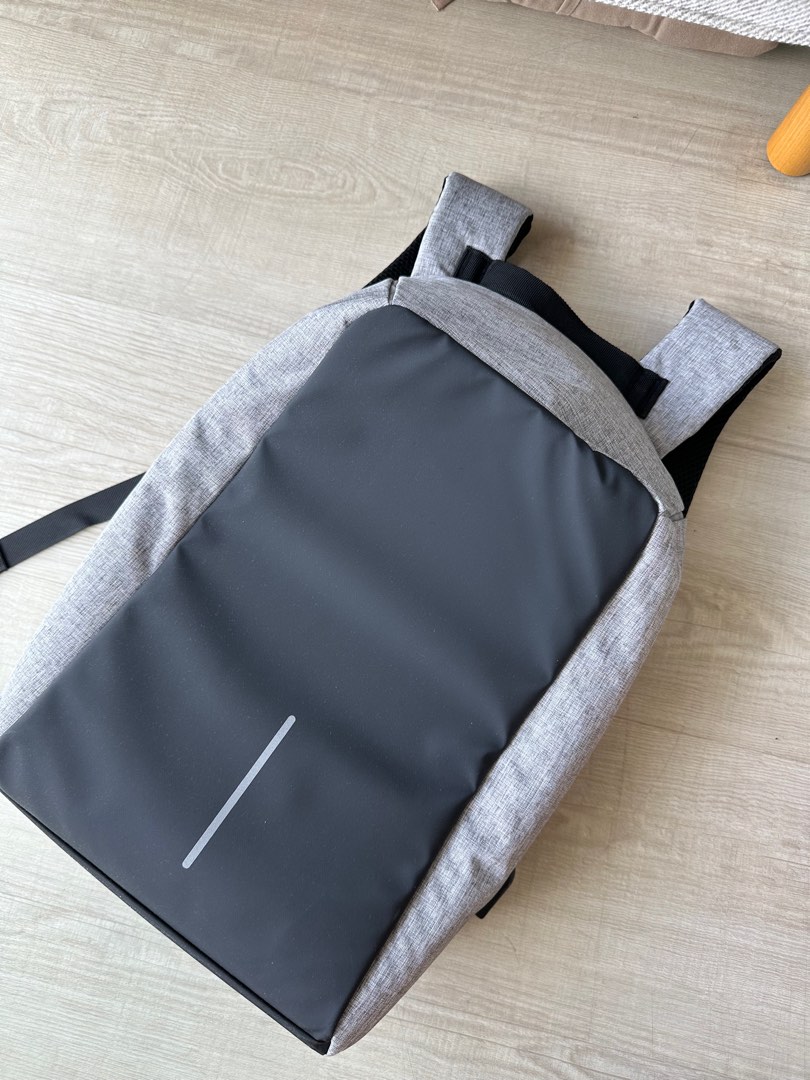 Grey Business Backpack, Men's Fashion, Bags, Backpacks on Carousell