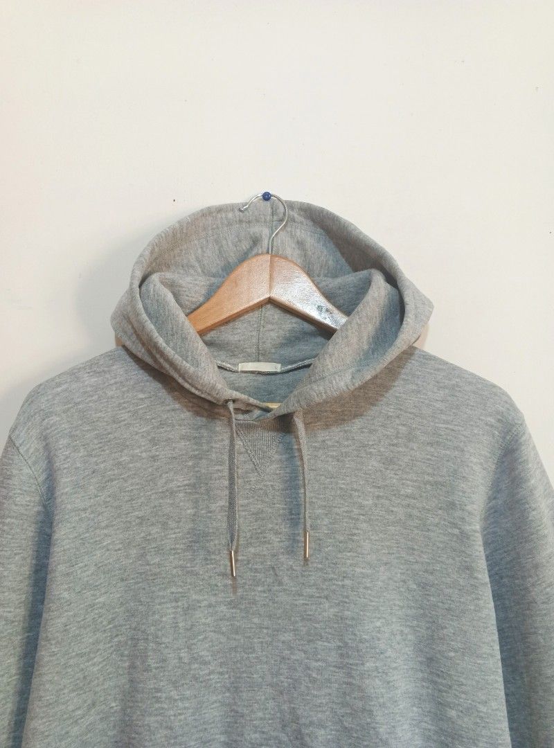GU Gray Hoodie, Men's Fashion, Activewear on Carousell