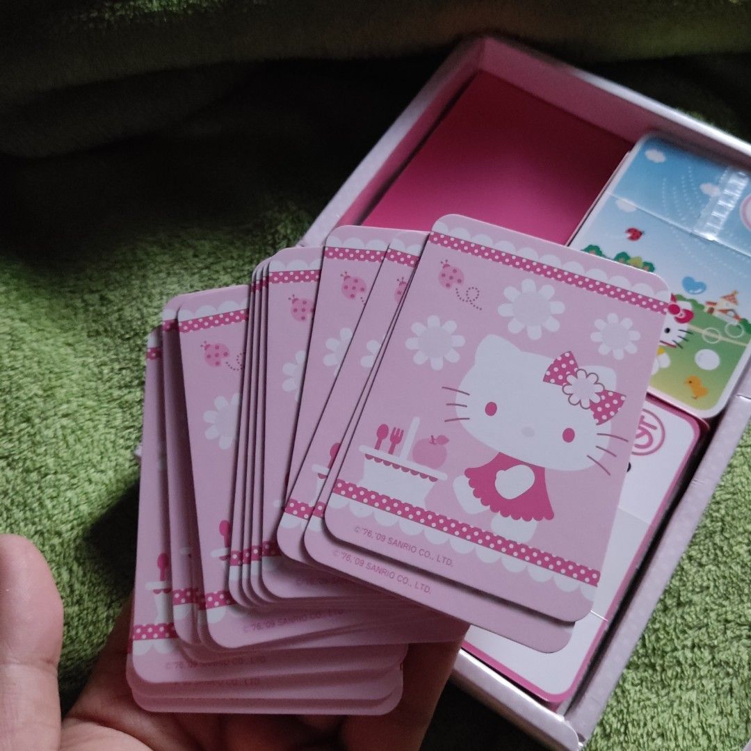 Hello Kitty Sanrio Playing Cards, Hobbies & Toys, Toys & Games on Carousell