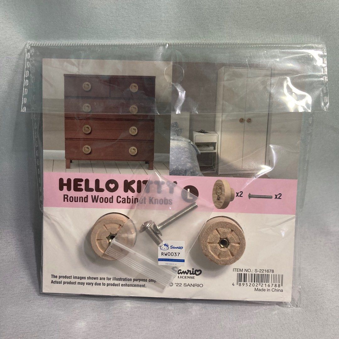 Hello Kitty Wooden Knobs, Furniture & Home Living, Furniture, Other ...