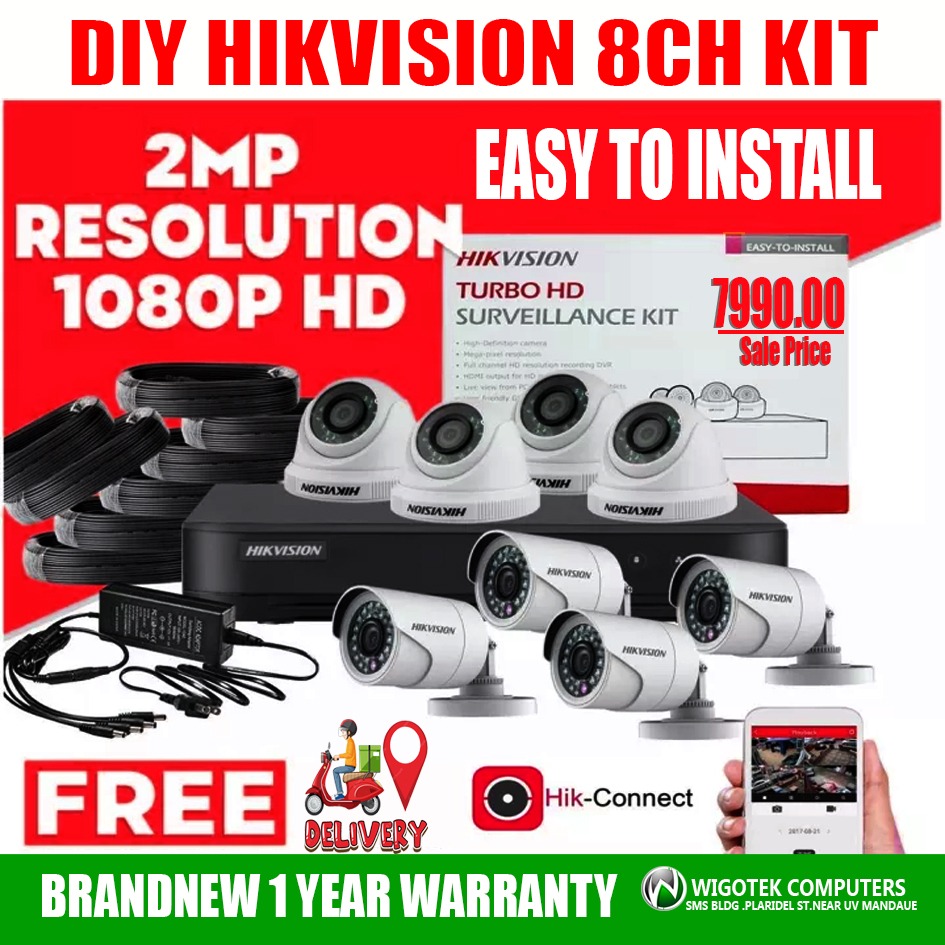 HIKVISION CCTV CAMERA 4 CHANNEL KIT/8 CHANNEL KIT/ 16 CHANNEL KIT ...