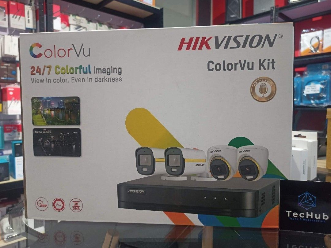 Hikvision TVI-Lite-8CH4D4B-2MP-ColorVu, Furniture & Home Living, Security & Locks, Security ...