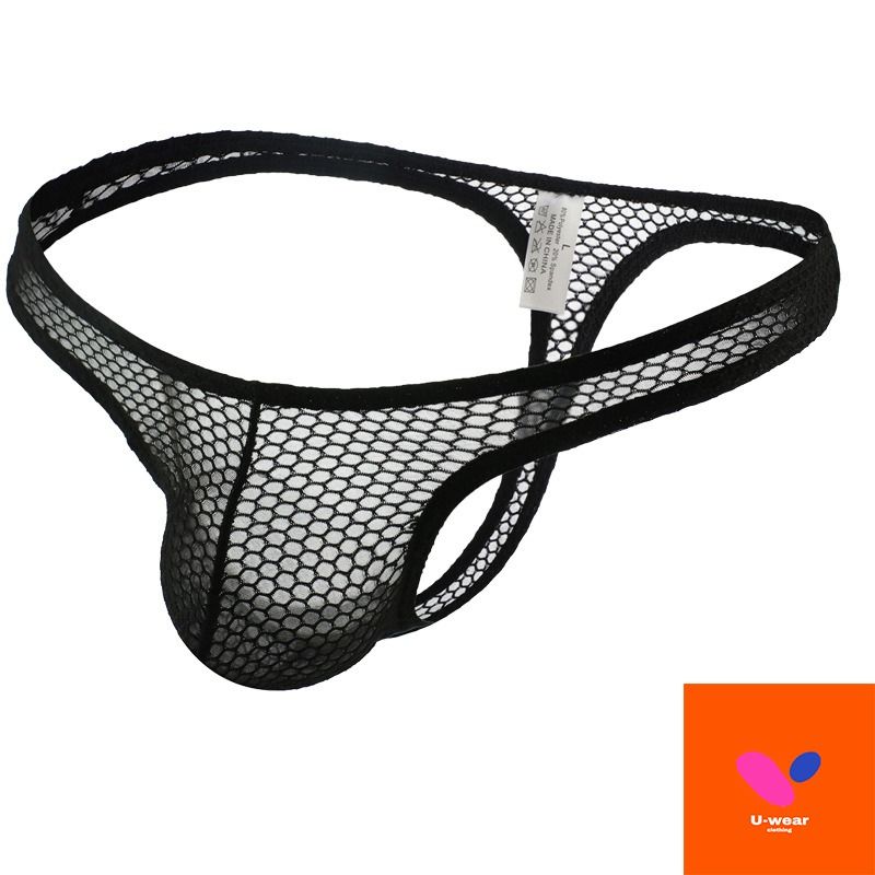 Honeycomb See-Thru Design Men Thong Men Underwear Bikini Men G String ...